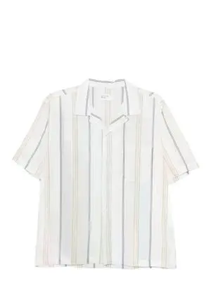 Universal Works Striped Shirt - White