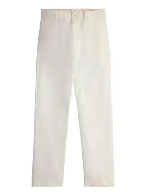 Ralph Lauren Button-fastening Cotton Trousers - Neutrals