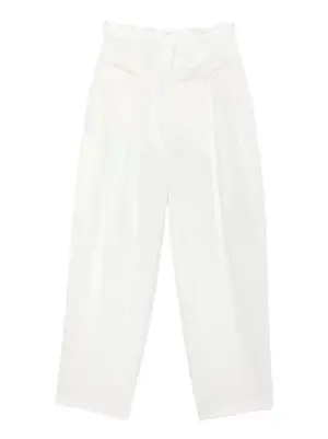 SYSTEM Belt-loop Drawstring Trousers - Neutrals