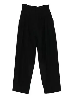 SYSTEM Pleated Trousers - Black