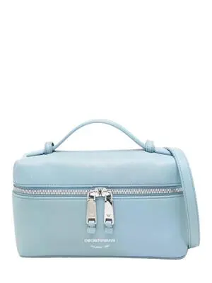 Emporio Armani Mini Leather Tote - Blue