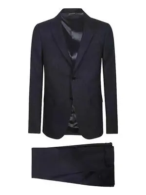 Zegna Long-sleeves Suit - Blue