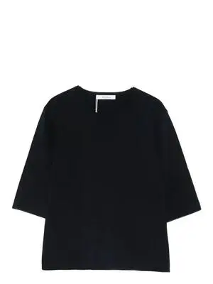 Max Mara Round-neck Short-sleeve Top - Blue