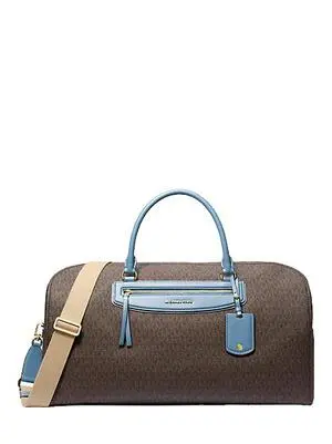 Michael Kors Jet Set Travel Extra-large Signature Logo Weekender Bag - Blue