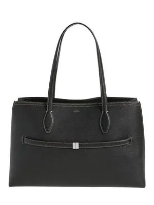 TOTEME Lounge Belted Leather Tote - Black