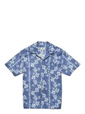 SURFSIDE SUPPLY CO. Mariner Camp Collar Shirt - Hawaii Blue