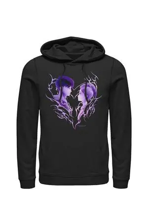 KPOP DEMON HUNTERS Jinu And Rumi Graphic Hoodie - Black