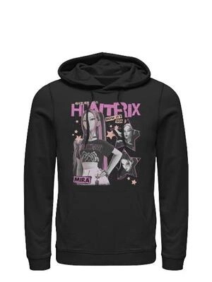 KPOP DEMON HUNTERS Huntrix Mira Graphic Pullover Hoodie - Black