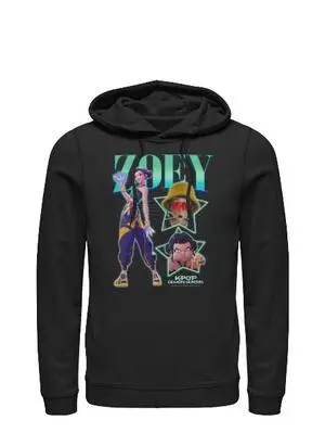 KPOP DEMON HUNTERS Zoey Graphic Hoodie - Black