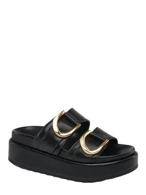 J/SLIDES NYC Sierra Platform Sandal Black