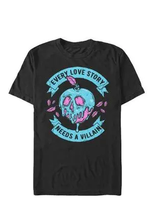 Disney Every Love Story Needs A Villain Graphic T-shirt - Black