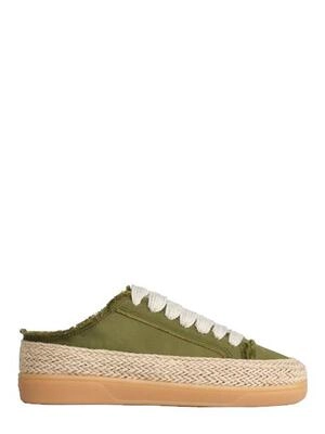 J/SLIDES NYC JSlides Footwear Henlen Satin Mule Sneaker Khaki