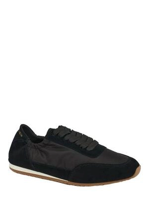 J/SLIDES NYC Prisha Suede And Nylon Lace-up Sneakers - Black