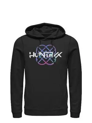 KPOP DEMON HUNTERS Huntrix Holographic Logo Hoodie - Black