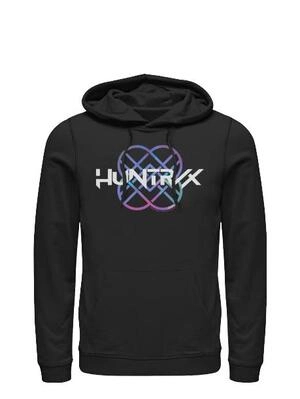 KPOP DEMON HUNTERS Huntrix Holographic Logo Hoodie - Black