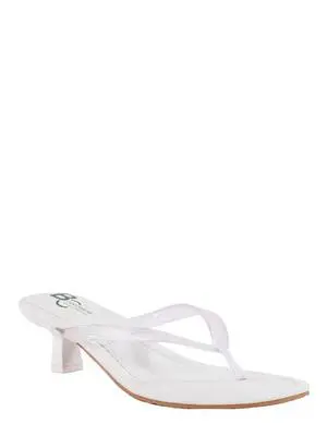Bc Footwear Starburst Kitten Heel Sandal - White Clear
