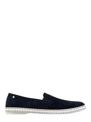 Rivieras Classic Suede Slip-on Loafer - Navy