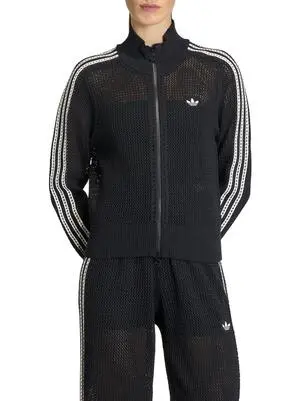 ADIDAS ORIGINALS Open Knit Track Jacket - Black