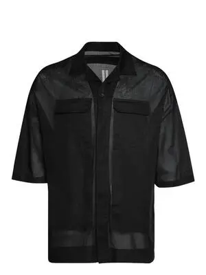 Rick Owens Magnum Tommy Shirt Butter - Black