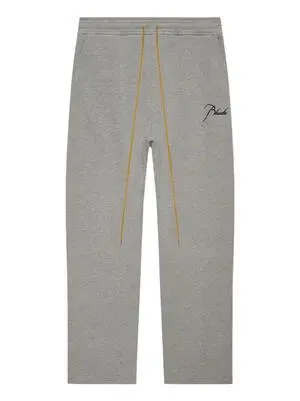 Rhude Classique Sweatpant Heather Grey And Black - Gray