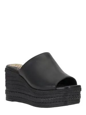 Vince Camuto Lierna Platform Wedge Sandal - Black