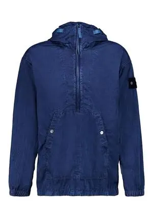 Stone Island Indigo Nylon Jacket - Blue