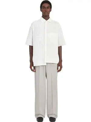 MAISON MARGIELA Two-tone Cotton Poplin Shirt - White