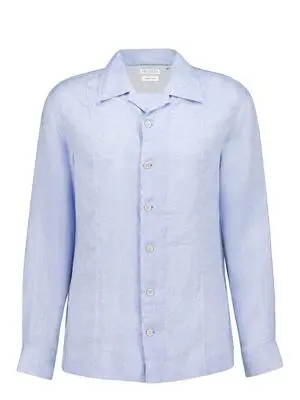 Brunello Cucinelli Cloud Linen Shirt - Blue