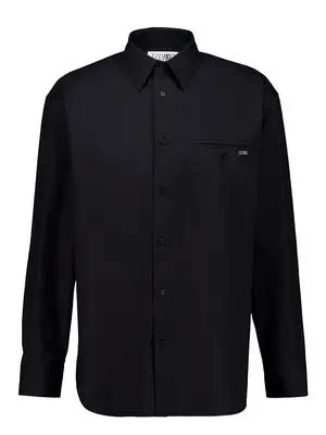 MAISON MARGIELA Anthracite Tailored Cotton Shirt - Black