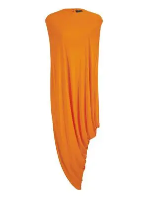 TOM FORD Jersey Asymmetric Sleeveless Dress - Orange