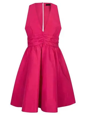 Liu Jo V-neck Gathered Dress - Pink