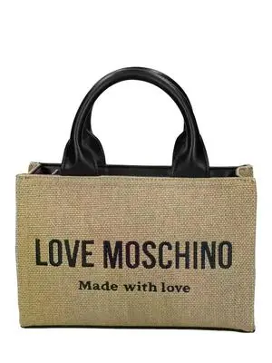 Moschino Logo-lettering Tote Bag - Neutrals