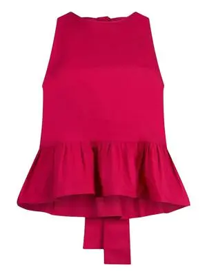 Liu Jo Bow-fastening Peplum Top - Pink