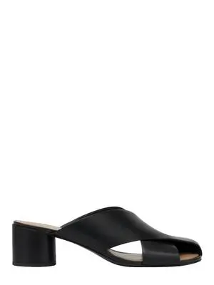 POTAMY Cross-front Mules - Black