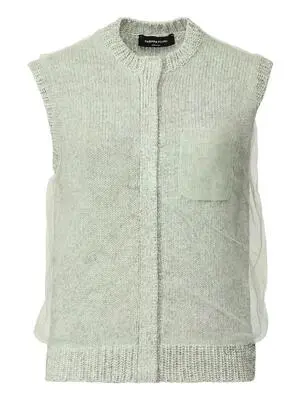 Fabiana Filippi Sleeveless Knit Vest - Green