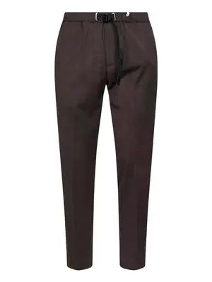 WHITE SAND Belted Trousers - Brown