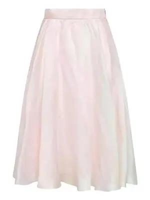 Max Mara Gathered Midi Skirt - Pink