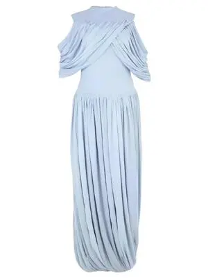 CHATS BY C.DAM Ethel Draped Maxi Dress - Blue