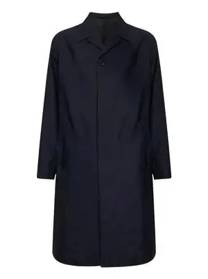 JIL SANDER Lapel Button Coat - Blue