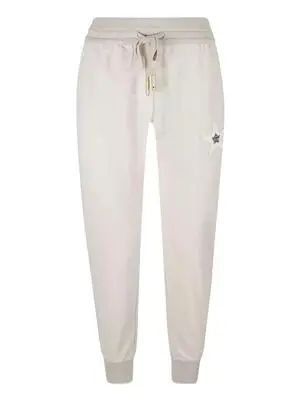 Lorena Antoniazzi Star-appliqué Trousers - Grey