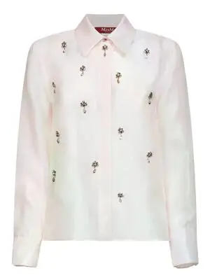 MAX MARA Crystal-Embellished Button Shirt