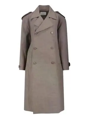 THE FRANKIE SHOP Bleecker Belted Trench Coat - Neutrals