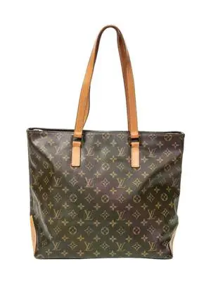 LOUIS VUITTON Cabas Mezzo Monogram Canvas Tote - Brown