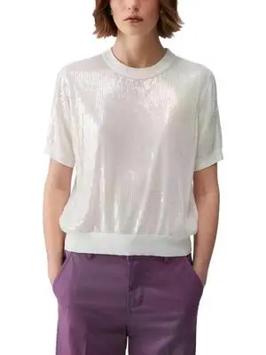 Liu Jo Sequin T-shirt - White