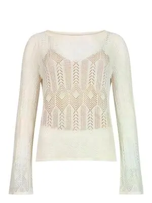 Liu Jo Openwork Jumper - White