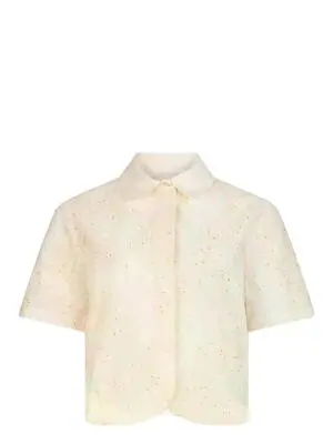 Liu Jo Floral Embroidered Shirt - Neutrals