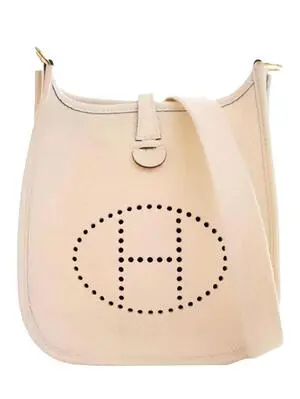 Hermès 2023 Evelyne Tpm Crossbody Bag - White