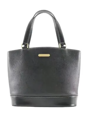 Burberry 2000-2017 Leather Tote Bag - Black