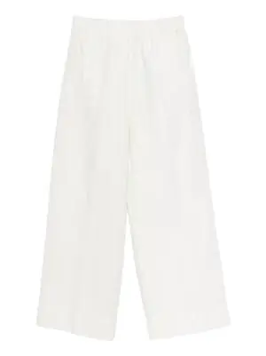ROSSO 35 Elasticated-waist Trousers - Neutrals