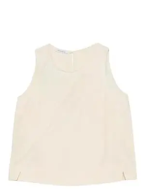 ROSSO 35 Split Hem Top - Neutrals